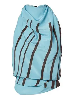 SIR. Rioja Striped Silk Crêpe Top - Blue