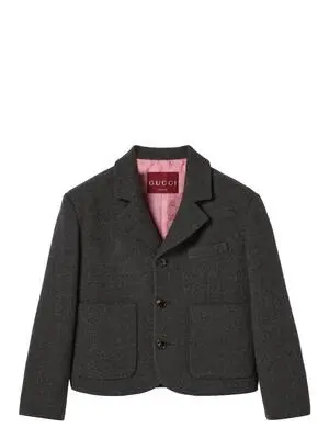 Gucci Wool Blazer Jacket - Grey