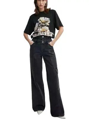 STINE GOYA Button Cargo-Pocket Jeans