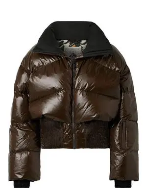 Perfect Moment Auretta Quilted Down Ski Jacket - Brown