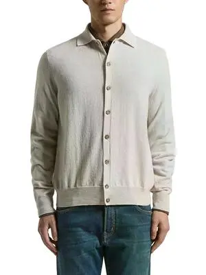 Peserico Button-fastening Cardigan - Neutrals
