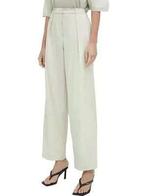 SAMSOE SAMSOE Pleated Trousers - Neutrals