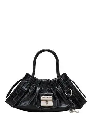 Marc Jacobs Croc Embossed Cristina Small Satchel - Black