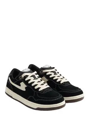 S.W.C STEPNEY WORKERS CLUB Pro Cup S-strike 01 Suede Sneakers - Black White