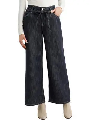 CITY BLUES CITY BLUES Tie Waist Wide Leg Jeans