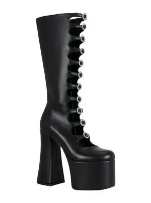 AZALEA WANG Tomlin Platform Boots - Black