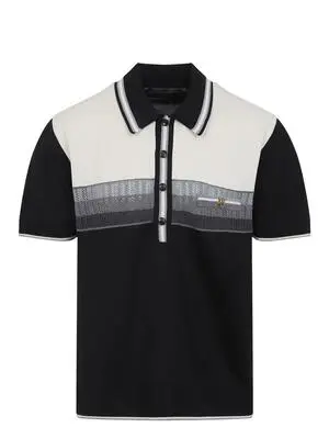 Amiri Ma Striped Polo - Black
