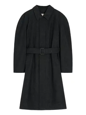 LEMAIRE Raglan Sleeve Coat - Black