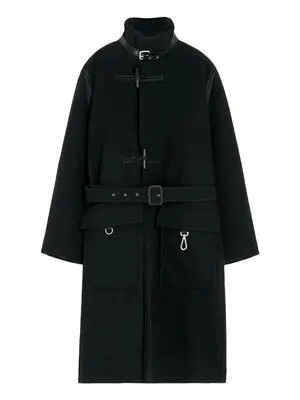 LEMAIRE Duffle Coat - Black