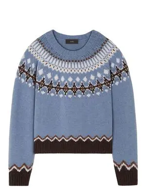 Alanui Alanui Pullover Sweater Gnawed Blue
