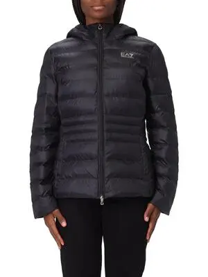 EA7 EA7 Quilted Hooded Jacket Black
