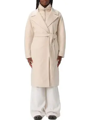 MOORER Belted Coat - White