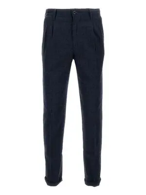 Incotex Pleated Trousers - Blue