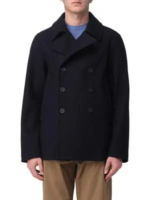 PEOPLE OF SHIBUYA Double Breasted Coat - Navy