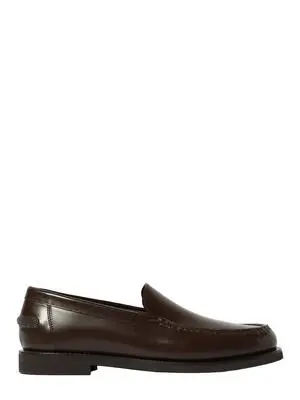 Brunello Cucinelli Leather Loafers - Dark