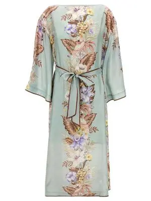 Zimmermann Floral Print Dress - Green