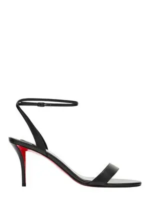 CHRISTIAN LOUBOUTIN 80mm Miss Z Leather Sandals - Black