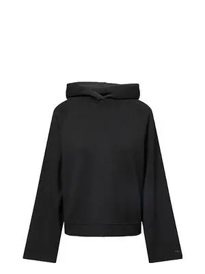 TALA Woven Flared-sleeve Hoody - Black