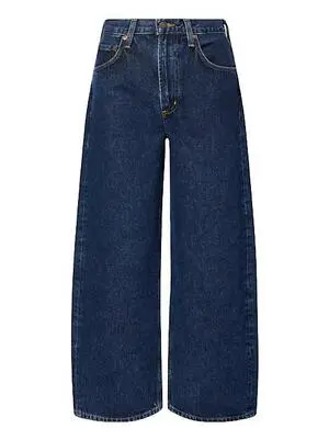 AGOLDE Low Curve Wide-crop-leg Denim Jeans - Pendulum (medium Indigo)