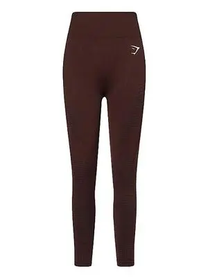 GYMSHARK Vital Seamless 2.0 Leggings - Gs Rich Maroon/ Marl