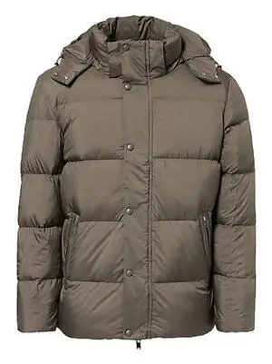 ARNE Padded Jacket With Detachable Hood - Olive