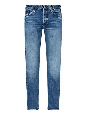 Neuw Lou Slim-fit Cotton-blend Jeans - Mid Vintage Indigo