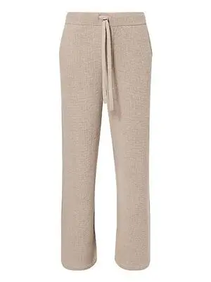 Paige Cotton-wool Blend Trousers - Mojave Sand
