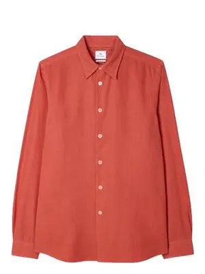 Paul Smith Coral Lyocell-cotton Shirt - Red