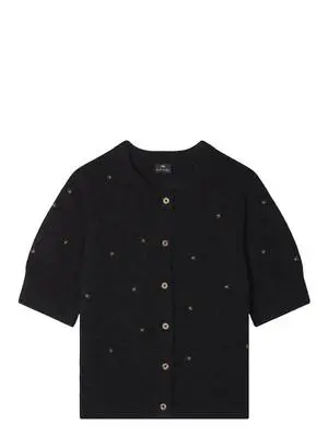 PAUL SMITH Short-Sleeve Cardigan With Embroidery