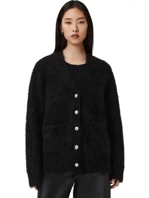 ALLSAINTS Rubi Embellished Cardigan - Black