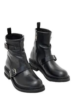 John Varvatos Bergen Moto Boots - Black