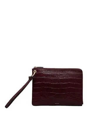 RADLEY Elms Crescent Multi-compartment Pouch - Dark Cherry