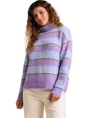 TOAD & CO Toddy T-Neck Sweater Aster