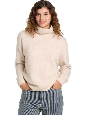 TOAD & CO Toddy T-Neck Sweater Barley