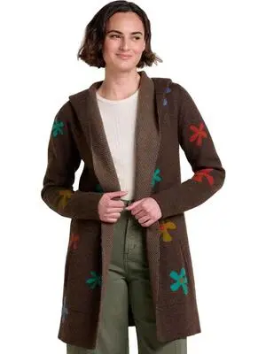 TOAD & CO Merino Heartfelt Hoodie - Chestnut Flowers