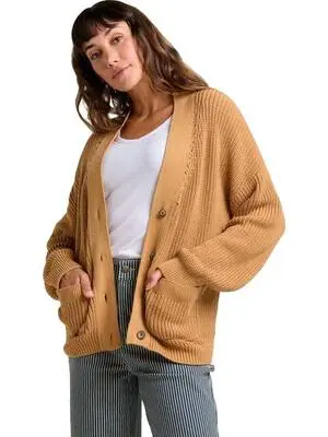 TOAD & CO Bianca Shaker Cardigan Camel