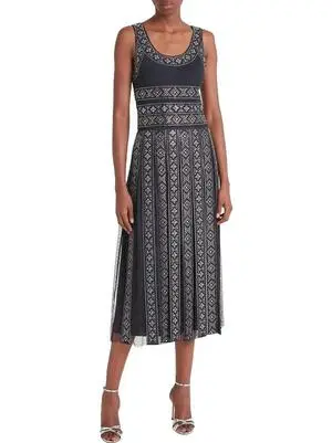TEMPERLEY LONDON Gallantry Midi Dress - Black