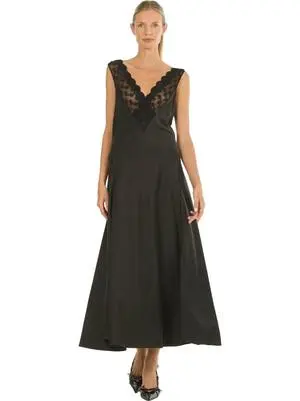 SECRET PON-PON Paulette Silk Dress - Black
