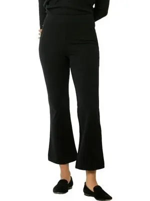 SINGLE STITCH Shaping Cropped Kick Flare Pant - Black