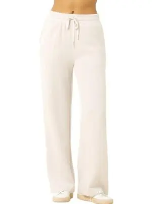 SINGLE STITCH Ultra Soft Wide-leg Pant - Winter White