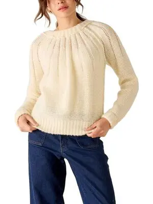 VOYAGEUR BY MERSEA Noelle Ribbon Cashmere Sweater - Cream