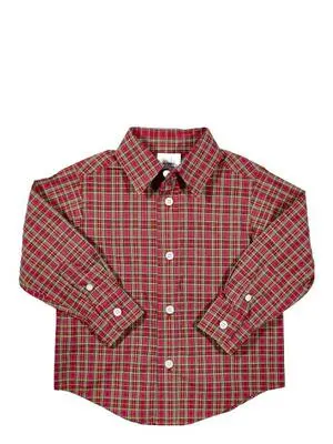 FLORENCE EISEMAN Plaid Button Down Shirt - Red/ Green