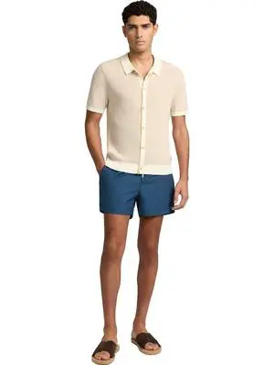 ONIA Cotton Linen Button-Up Sweater