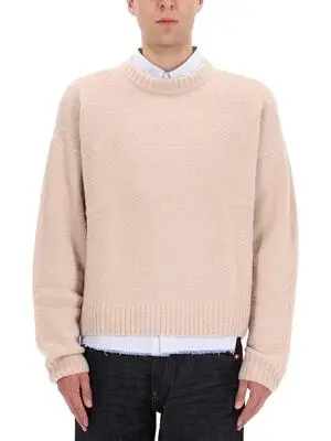 AMISH Knitted Pullover - Powder