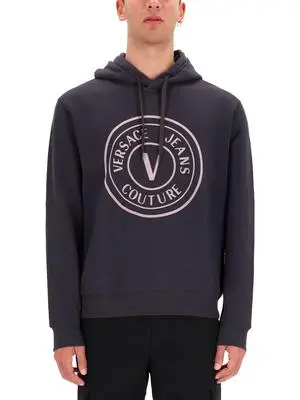 Versace Sweatshirt With Logo - Grey
