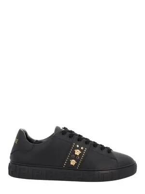 Versace Greek Sneakers - Black