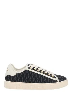 Versace Greca Jacquard Sneakers - Black