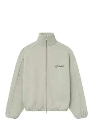 Fear Of God Essentials Modern Piping Track Jacket - Abbey Stone/ Abbey Stone