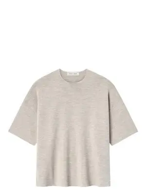 Fear Of God Essentials Merino Short Sleeve Sweater Heather Stone