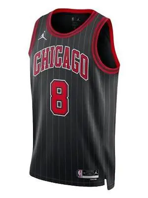 JORDAN Lavine Zach Chicago Bulls 2022 Drifit Jersey - Black